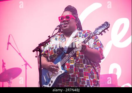 Manchester, United States. 19th June, 2022. Knocked Loose bassist Kevin ...