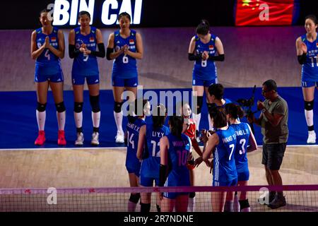 Hong Kong, Hong Kong. 16th June, 2023. Mila PASHKULEVA (#13) of Bulgaria seen in action during ...