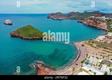 La Raza Island, Juma Island, San Nicolimaas Rock. Aerial view of San ...