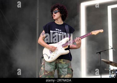 Naomi McPherson of MUNA performs during the 2023 Bonnaroo Music and ...