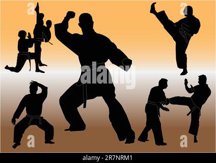 karate collection - vector Stock Vector Image & Art - Alamy