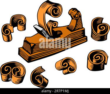 Jointer plane on white Stock Vector Image & Art - Alamy