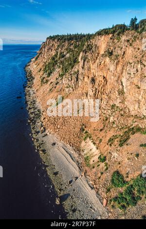 Aerial of the Grand Manan Island cliffs, New Brunswick, Canada Stock Photo - Alamy