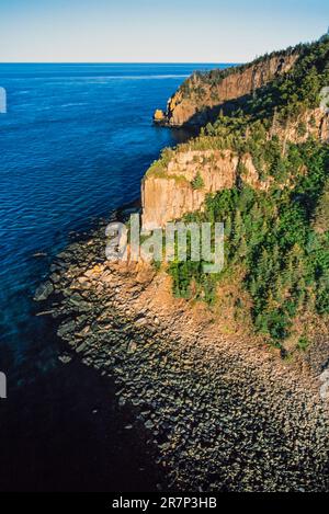 Aerial of the Grand Manan Island cliffs, New Brunswick, Canada Stock Photo - Alamy