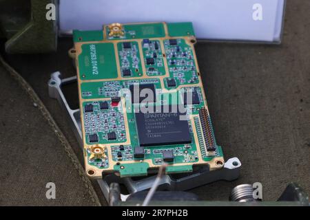 Parts of a circuit board that is installed in a CNC control Stock Photo ...
