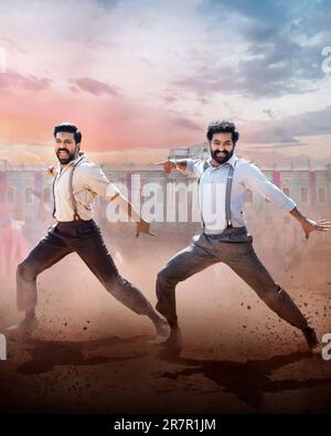 RRR: NAATU NAATU (2022), directed by PREM RAKSHITH Stock Photo - Alamy
