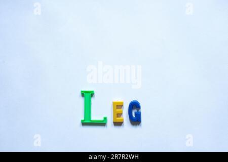 The word "WATER" is created by arranging a set of 3D colorful plastic ...