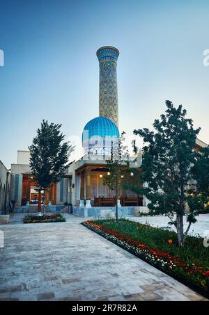 Samarkand Eternal city Boqiy Shahar Registan public square with mosque ...