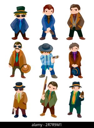 cartoon mafia icon Stock Vector Image & Art - Alamy