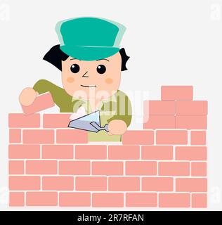 Construction Cement and Bricks Cartoon Clipart Stock Vector Image & Art ...