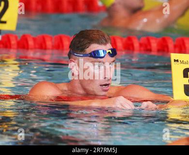 David Aubry, Men Final 1500 M freestyle during the French Elite ...