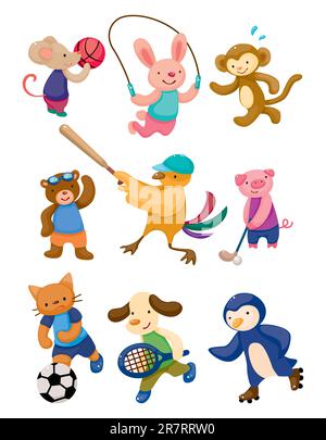 Cute pig baseball player cartoon for kids t shirt with template Stock ...