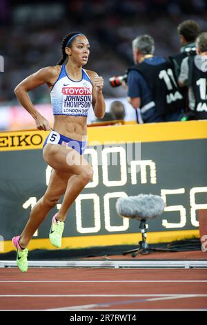 Katarina Johnson-Thompson participating in the Belgrade 2022 World ...