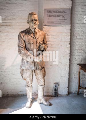 Life size statue of the Rev Tubby Clayton in the foyer to Talbot House ...