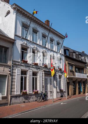 Street scene with Talbot House and museum in the Belgium town of ...