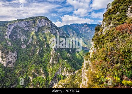 Enipeas River Gorge, Zilnia ridge, Mount Olympus range, Mount Olympus ...
