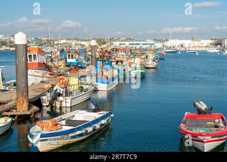 The fishing port of Lagos. Berth for cutter, trawler and commercial ...