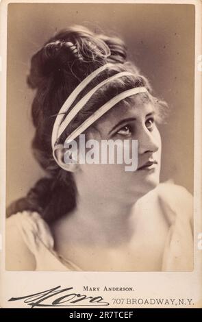Mary Anderson 1885 Stock Photo - Alamy