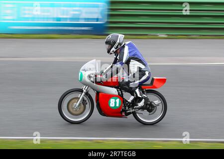 Vintage Motor cycle club, Mallory park, VMCC April 16th 2023 Stock ...