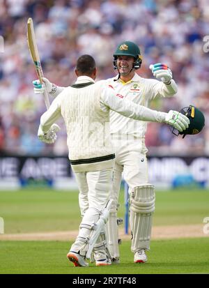 Australia's Alex Carey celebrates his century during day two of the ...