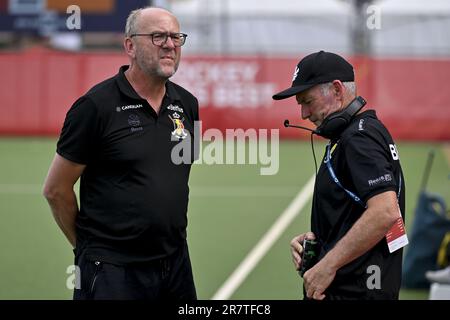 Belgium's head coach Michel van den Heuvel, Belgium's Arthur de Sloover ...