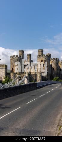 Castle and Road Bridge, Conwy, Wales, Great Britain Stock Photo - Alamy