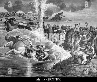 The passage through the Red Sea, Second Book Mose, chapter 15, Verse 1 ...