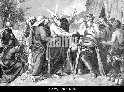 Joshua becomes leader of the people, Fifth Book Mose, chapter 31, verse ...