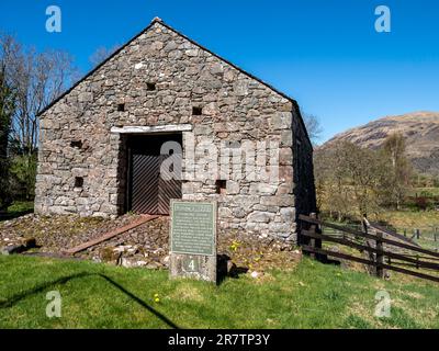 Historical blast furnace Bonawe, fired by charcoal, Scotland, UK Stock ...