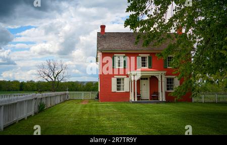 The Sherfy farm house in the Gettysburg National Military Park. Built ...