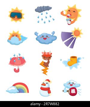 Cartoon weather icon Stock Vector Image & Art - Alamy