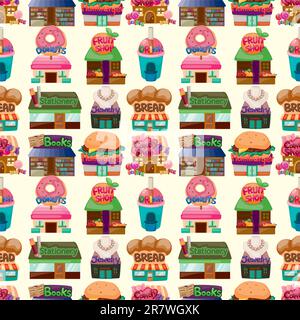 Beautiful seamless delicious fast food ham sandwich and french fries ...