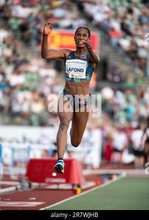 Thea Lafond of the Commonwealth of Dominica competing in the women’s ...