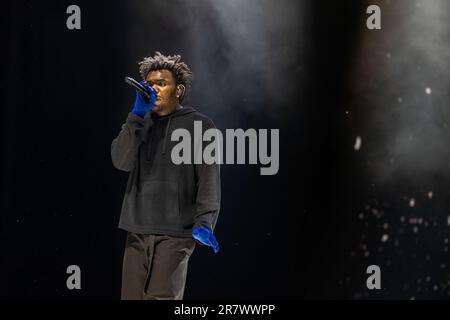Baby Keem (Hykeem Jamaal Carter Jr.) during the Lyrical Lemonade Summer ...