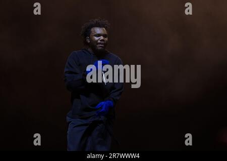 Baby Keem (Hykeem Jamaal Carter Jr.) during the Lyrical Lemonade Summer ...