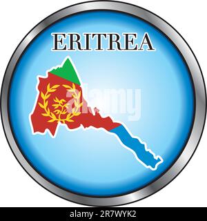 Eritrea Map. Eritrean Country Map. Black and White National Nation ...