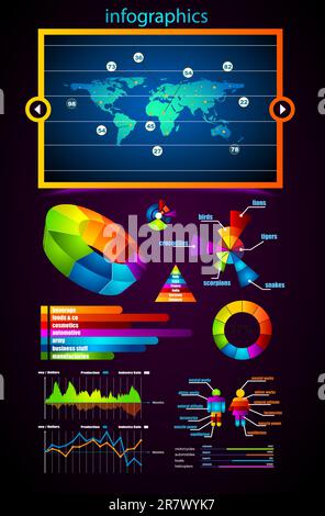Premium infographics master collection: graphs, histograms, arrows ...