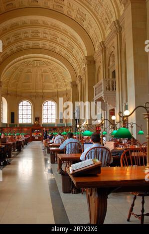 Vaulted ceiling of historic reading room of John Rylands Library ...