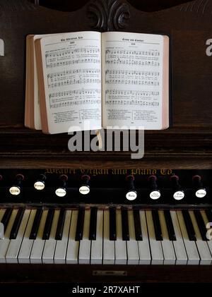 A turn-of-the-century Weaver Victorian Parlor pump organ for sale in an ...