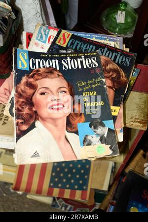 Vintage 1950s issues of Screen Stories magazine for sale in an American ...