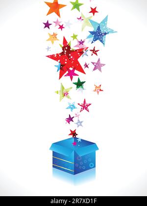 abstract colorful magic box vector illustration Stock Vector Image ...