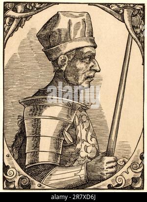 1450 ca , Bergamo , ITALY : The italian Condottiero BARTOLOMEO COLLEONI ...