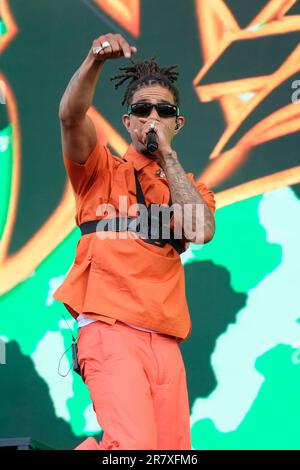 Richard Rawson, known by his stage name Fazer, performing live on stage ...
