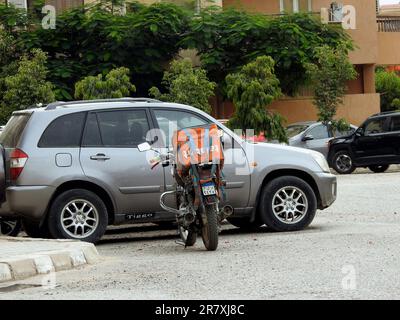 Cairo, Egypt, June 6 2023: Talabat motorcycle delivery service of Food ...