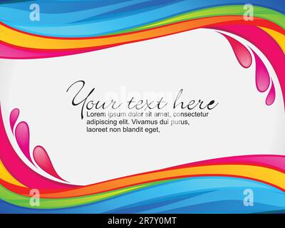 Abstract colorful rainbow color border vector illustration Stock Vector ...