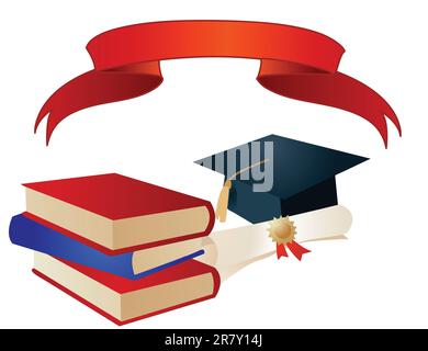 Graduation Elements vector Stock Vector Image & Art - Alamy