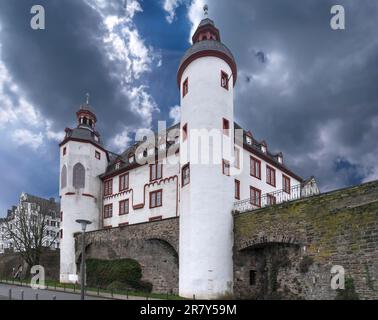 Old castle, former electoral moated castle from the 13th century, today ...