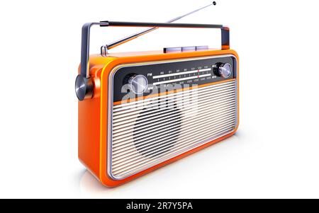 High resolution rendering of a vintage radio Stock Photo - Alamy
