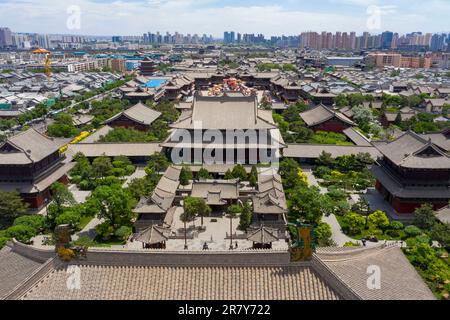 Datong. 8th June, 2023. This photo taken on June 8, 2023 shows a view ...