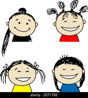 Smiling people icons for your design Stock Vector Image & Art - Alamy